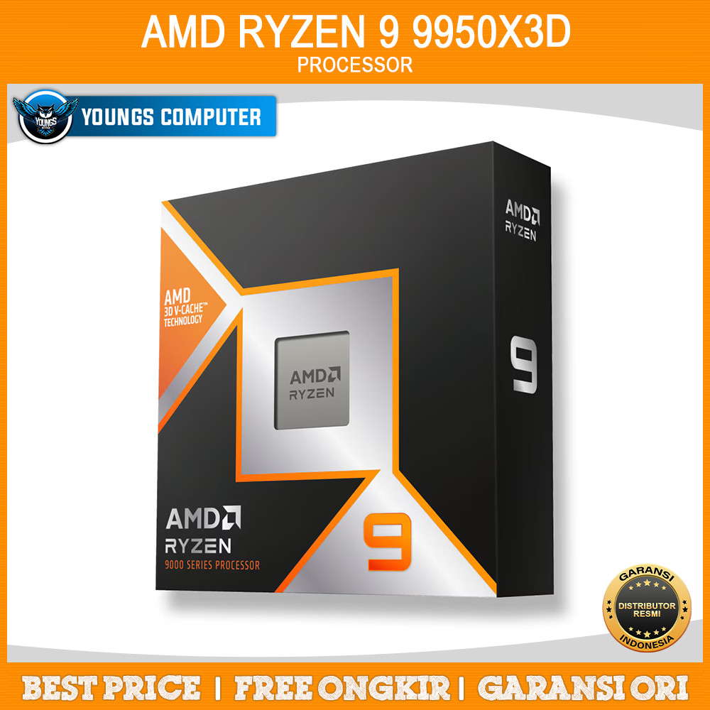 Jual AMD Ryzen 9 9950X3D BOX | 5.7 GHz 16C 32T AM5 | Gaming CPU ...