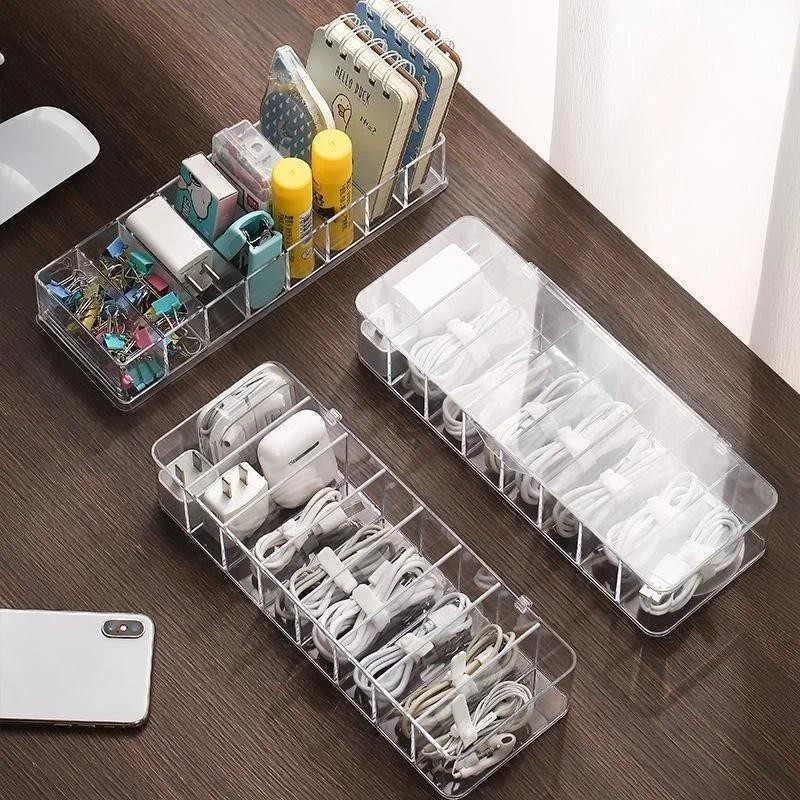 Jual Multi-functional Headphone Cable Charging Cable Storage Box ...