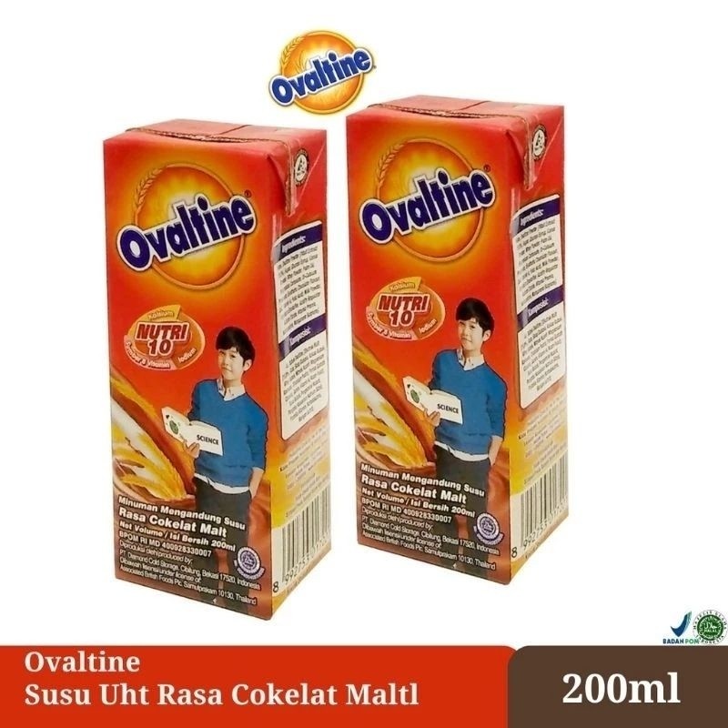 Jual Ovaltine Susu Uht Rasa Cokelat Malt 200ml - CBY | Shopee Indonesia