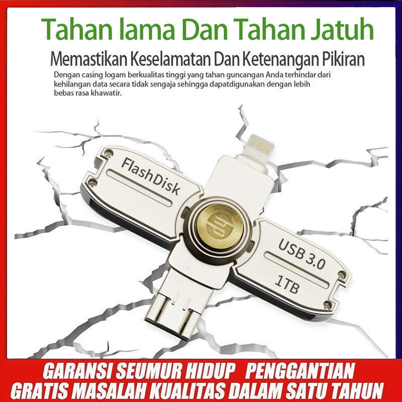 Jual FlashDisk 3-In-1 Jari Gyro Kapasitas Besar USB 3.0 Flash Disk ...