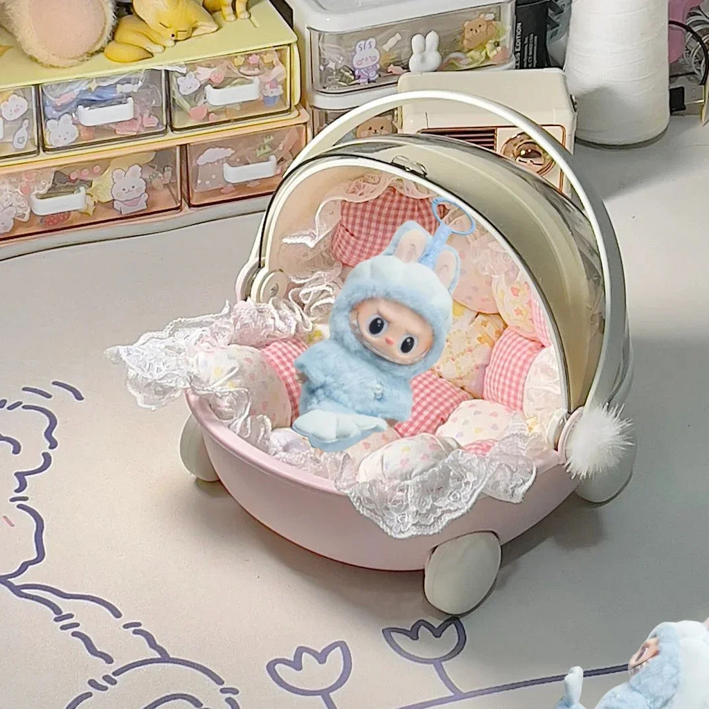 Jual Mokoko Storage Box Doll Sleep Cradle Labubu Space Module Cotton ...