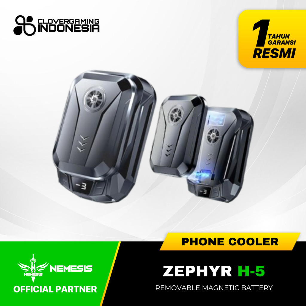 Jual NYK Nemesis Zephyr H5 H-5 Gaming Phone Cooler Thermoelectric Removable Magnetic Battery 3 ...