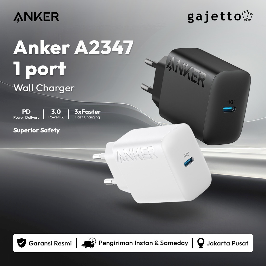 Jual Anker Powerport Charger 20W Dual Port USB Type-C - A2347 | Shopee ...