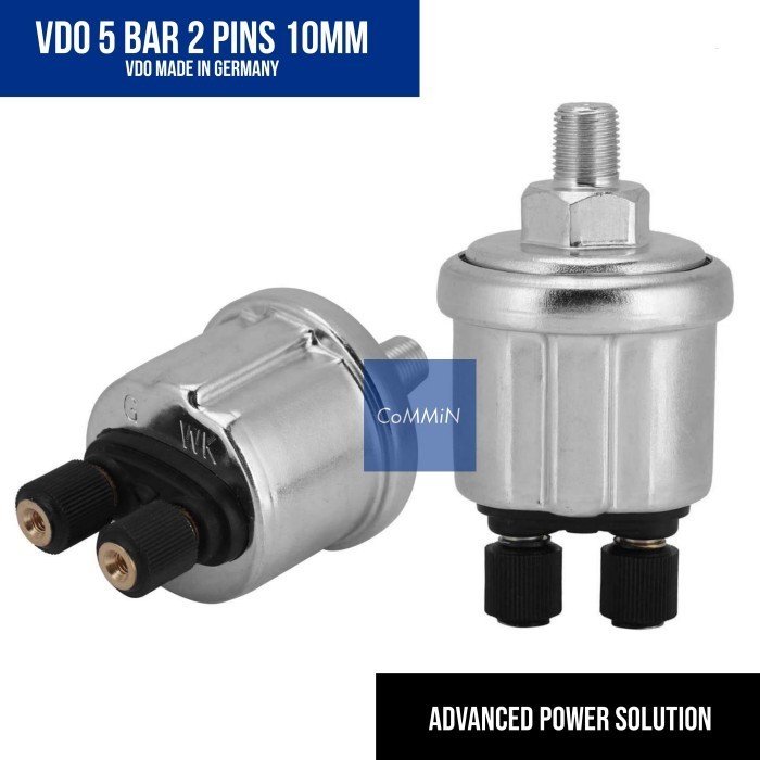 Jual VDO SENSOR TEKANAN OLI SWITCH OLI VDO 5 BAR 2 PINS DRAT 10MM ...