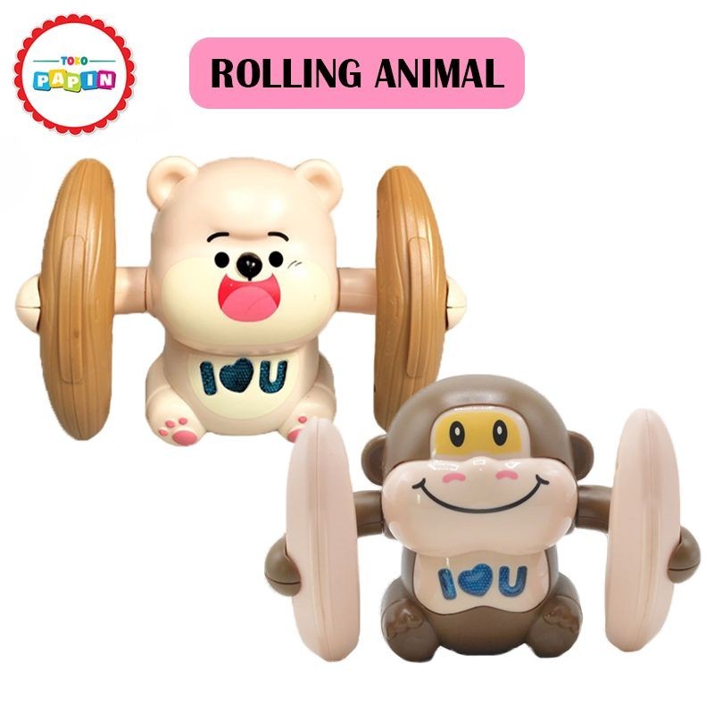 Jual TokoPapin Mainan Anak Bayi Monyet Jungkir Balik Berguling Ada ...