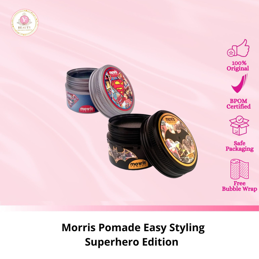 Jual YF BEAUTY Morris Pomade Easy Styling Superhero Edition 80gr ...