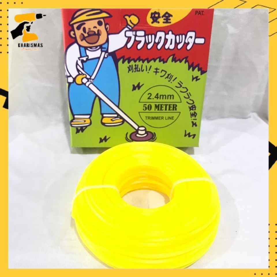 Jual MATA POTONG RUMPUT SENAR 2,4MM 50 METER MODEL KOTAK (TAJAM ...