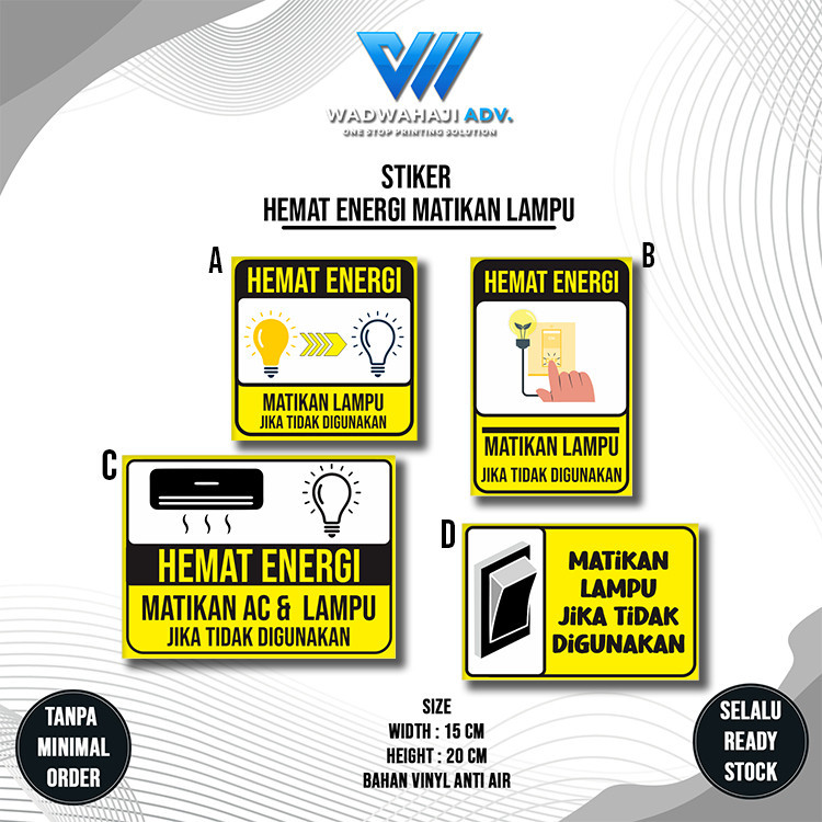 Jual STIKER HEMAT ENERGI | STIKER MATIKAN LAMPU | STIKER MATIKAN AC ...