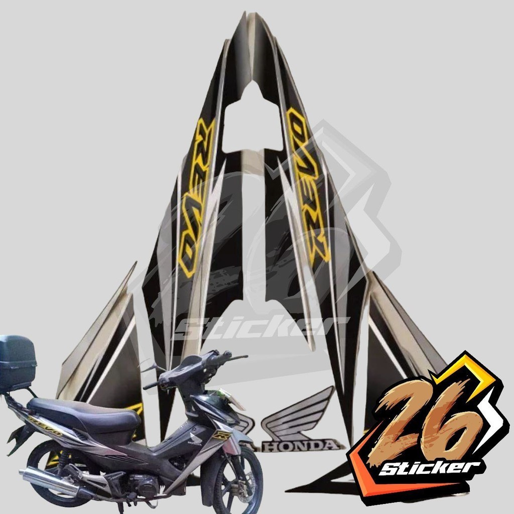 Jual STICKER STIKER POLET LIS STRIPING MOTOR FULL BODY HONDA REVO R ...