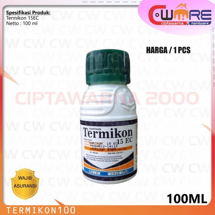 Jual Termikon 15EC Insektisida Obat Anti Rayap Hama Kayu Tanaman 100 ml | Shopee Indonesia
