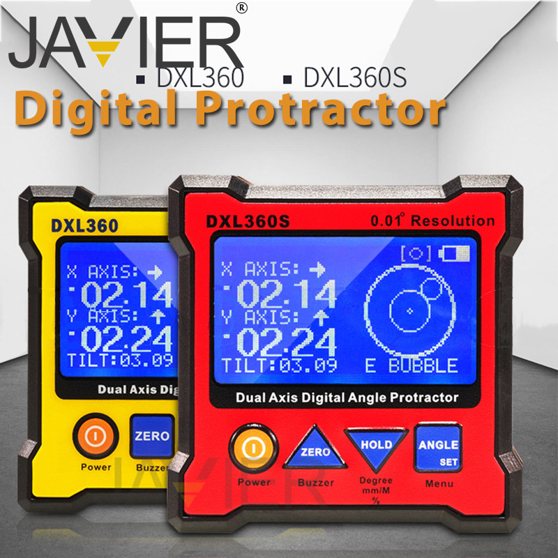 Jual Digital Protractor Inclinometer DXL360 Dual Axis Level measure box ...