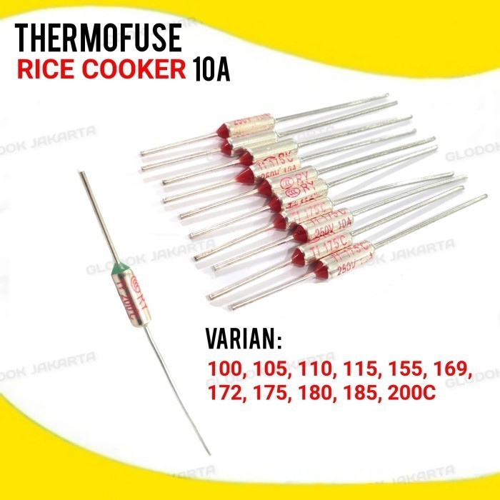Jual Thermofuse Fuse Magic Com Thermal Termofuse 10A 250V - 50pc ...