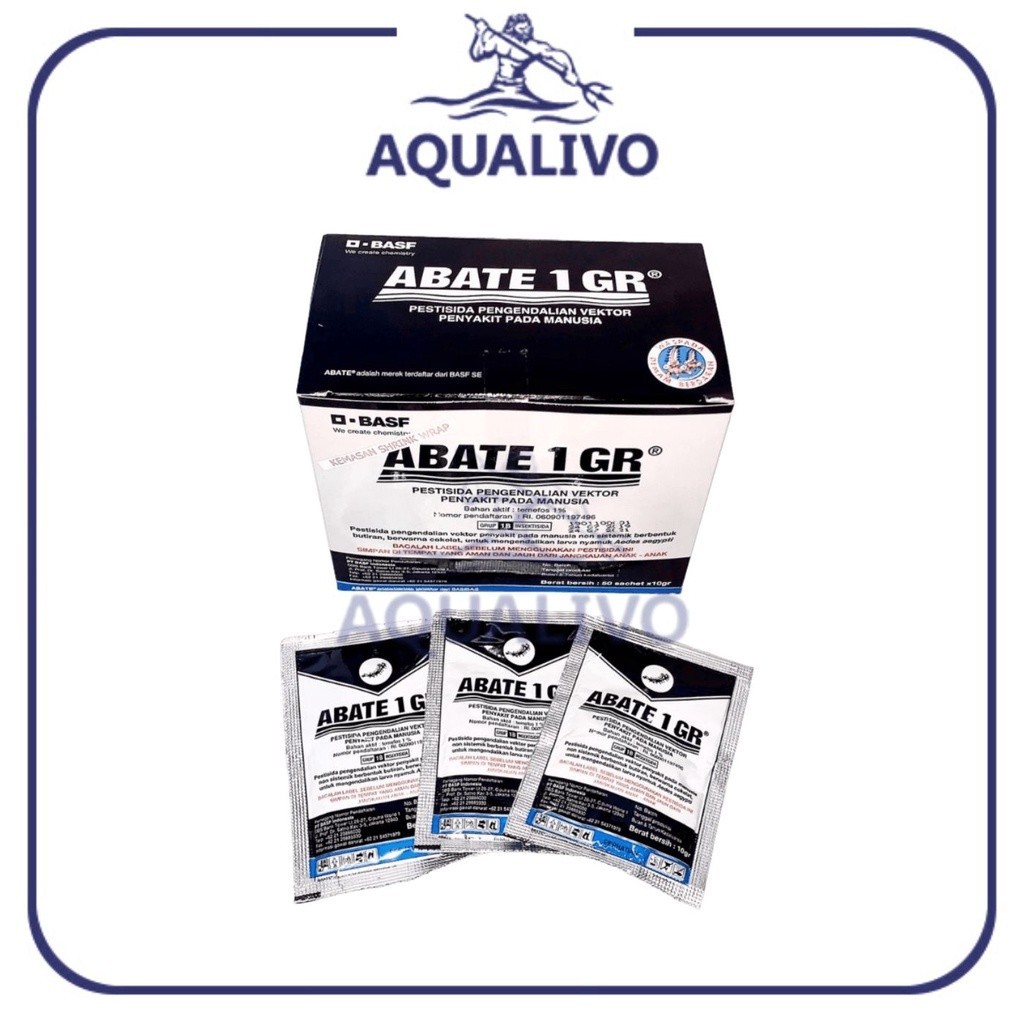 Jual Racun Abate 1gr Obat pembasmi Jentik Nyamuk DBD Larva Mosquito ...