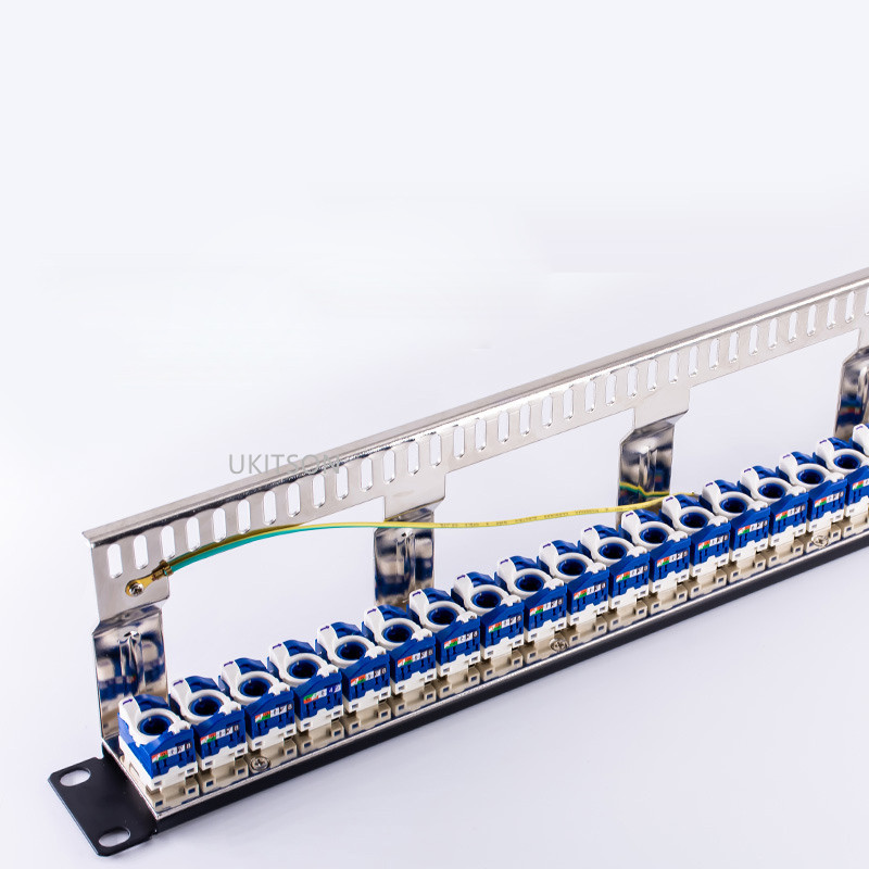 Jual Patch Panel With 24 Plugs Tool-free CAT6 RJ45 Keystone Jack Module ...