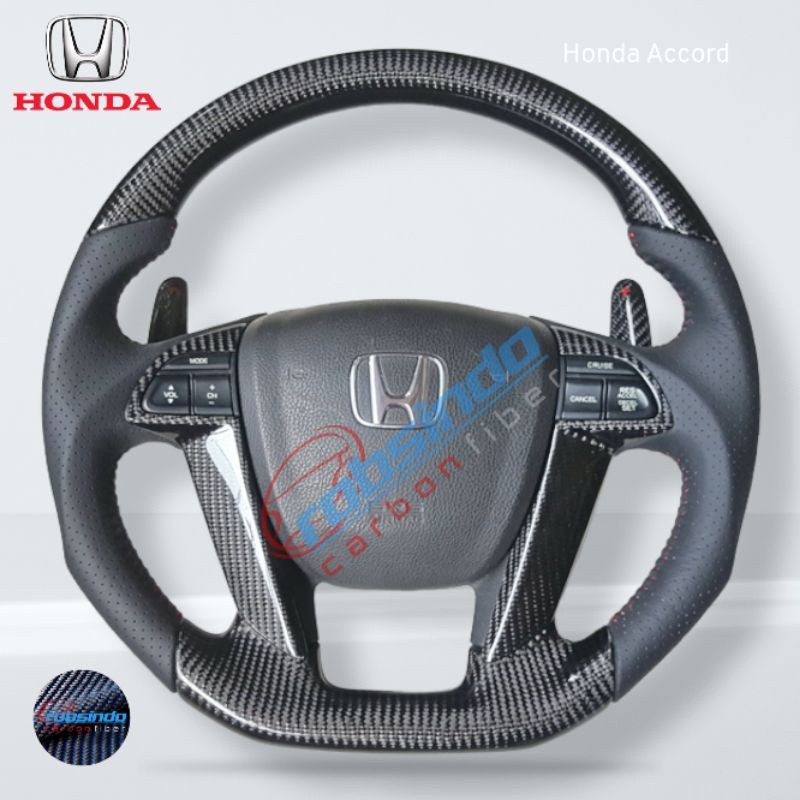 Jual Stir/setir/steering wheel honda odyssey,accord,freed, carbon fiber ...