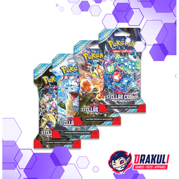 Jual TCG Pokemon Scarlet & Violet Stellar Crown SV7 Sleeved Booster Pack | Shopee Indonesia