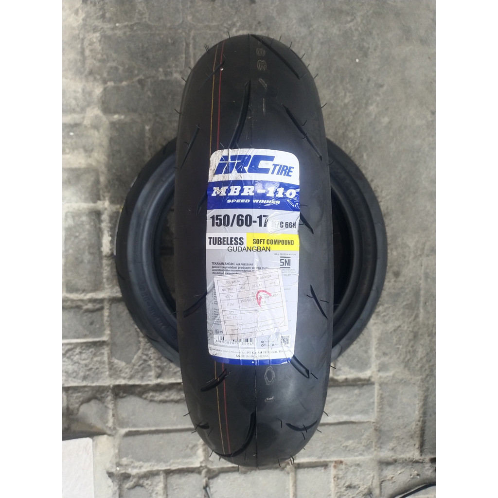 Jual (RING 17) MBR110 150 / 60 - 17 IRC Speed Winner Soft Compound Ban ...