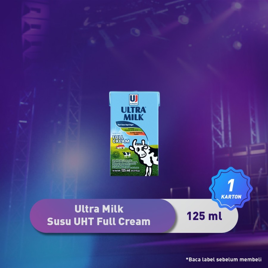 Jual Susu Ultra Milk UHT Full Cream 125mL 1 karton/dus (40 pcs) | Shopee Indonesia