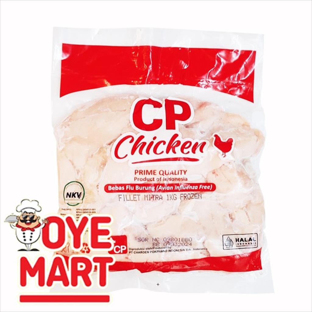 Jual CP CHICKEN AYAM FILLET FROZEN 1KG / AYAM FILLET BEKU HALAL ...