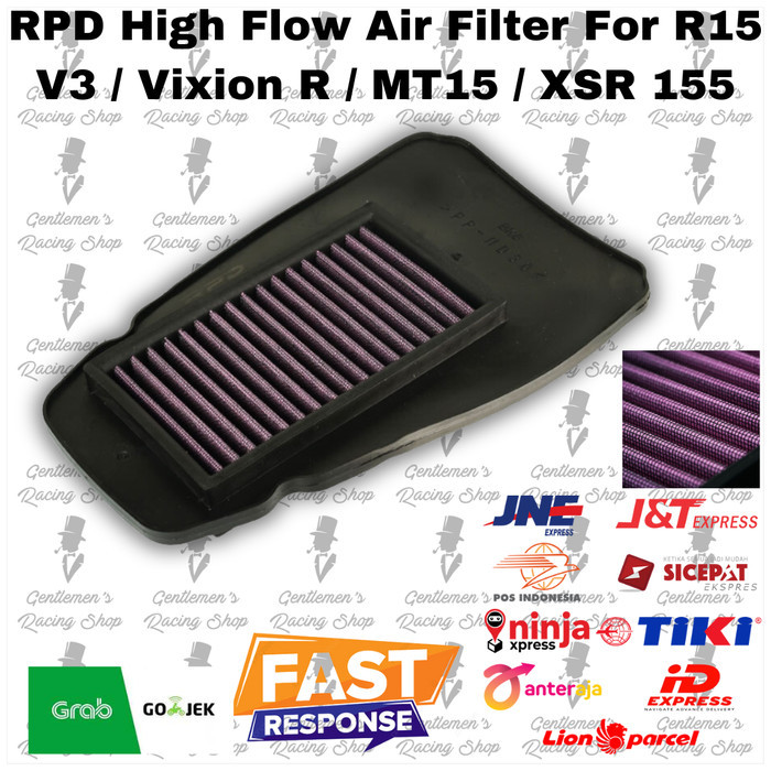 Jual RPD High Flow Air Filter For R15 V3 / Vixion R / MT15 / XSR 155 ...