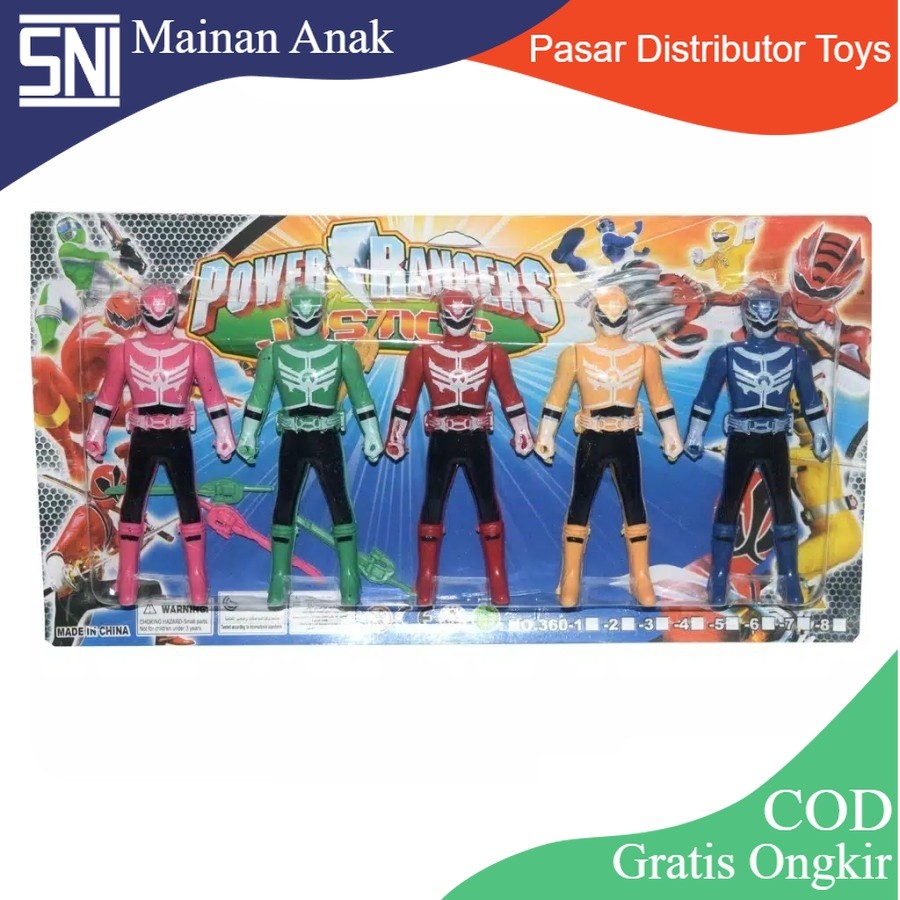 Jual Mainan Robot POWER RANGERS MINI ISI 5 - Mainan Power Rangers ...