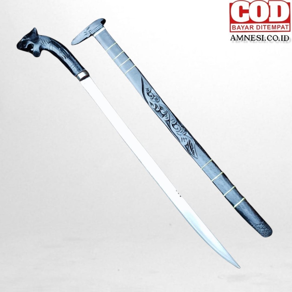 Jual 6obang macan hitam bahan baja strip tajam asli khas cibatu 82cm ...