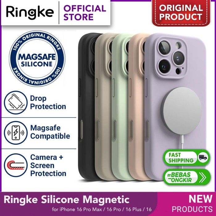 Jual Ringke Silicone Magnetic Case iPhone 16 Pro Max / 16 Pro / 16 Plus ...