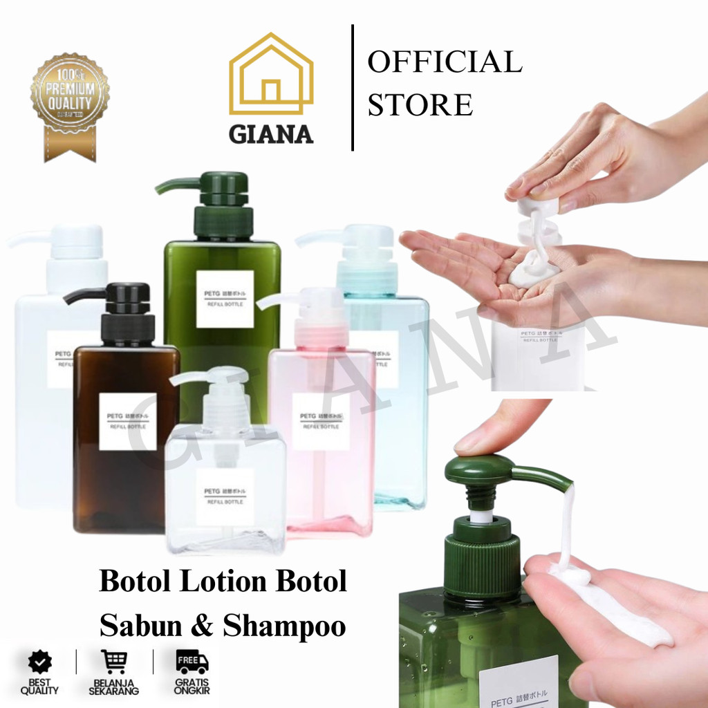 Jual GIA Botol Sabun Botol Shampoo Botol Mandi Botol Lotion Soap ...
