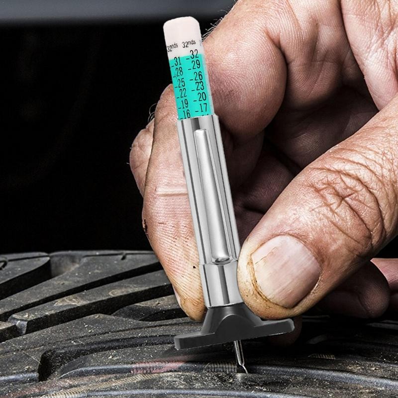 Jual Car Tyre Tire Tread Depth Gauge Meter Auto Tire Wear Detection ...