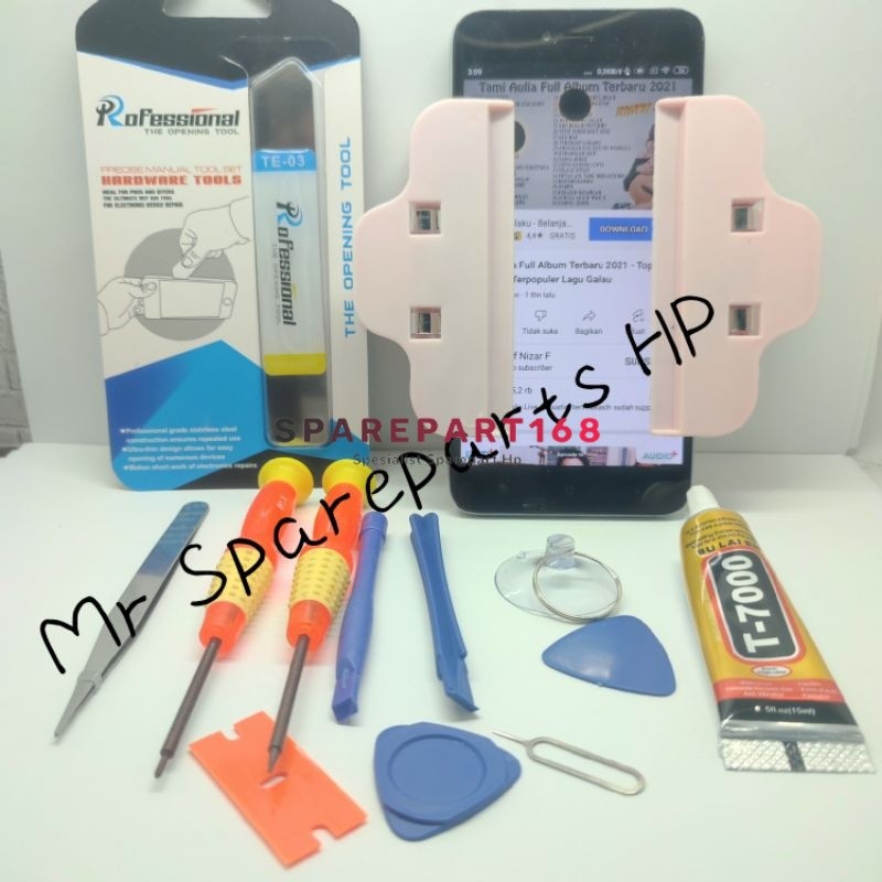 Jual Paket Lengkap Obeng Service Hp 10 in 1 + Penjepit 2 pcs+ Cungkilan ...