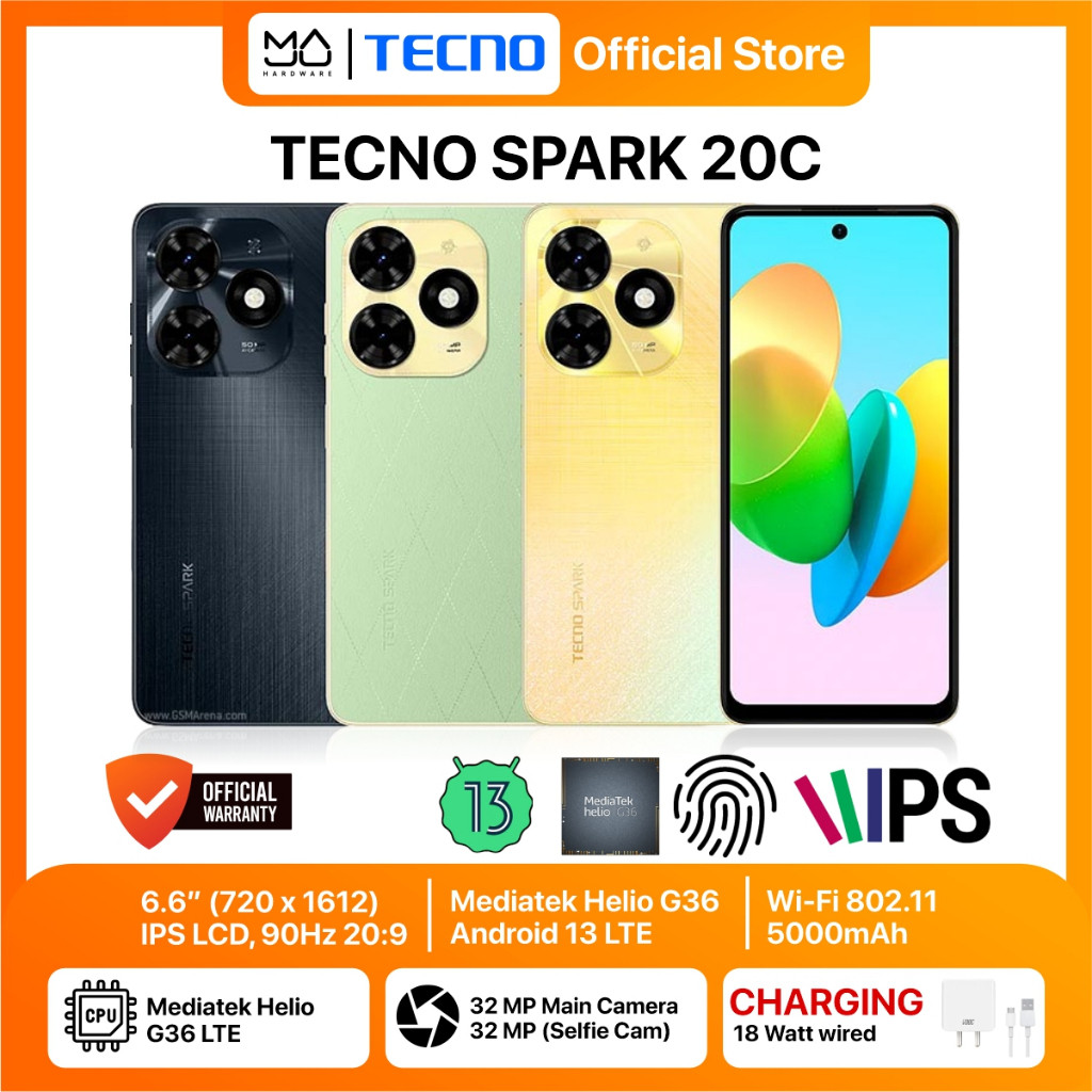 Jual TECNO SPARK 20C NFC – 8/128GB Garansi Resmi | Shopee Indonesia
