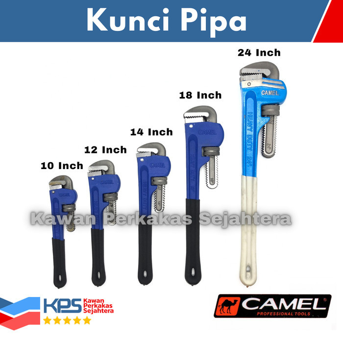 Jual CAMEL Kunci Pipa 10" 12" 14" 18" 24" In Inch | Heavy Duty Pipe ...