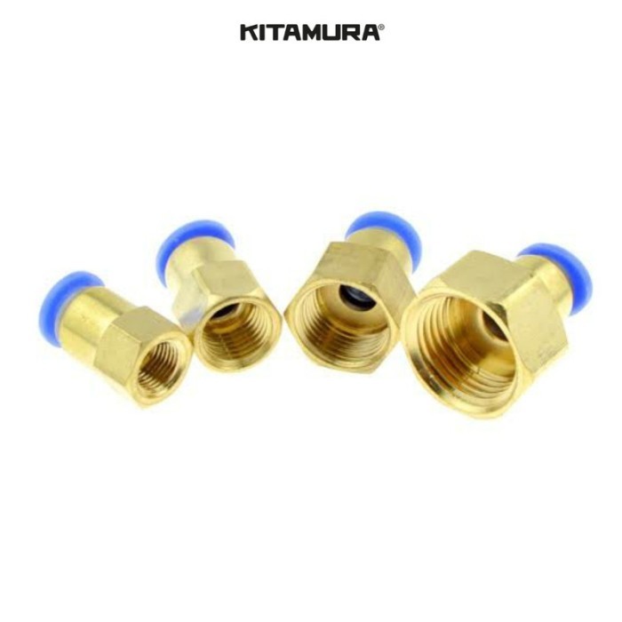 Jual MPCF 04-01 FITTING PNEUMATIC LURUS FEMALE 4MM DRAT 1/8" PCF 04-01 ...