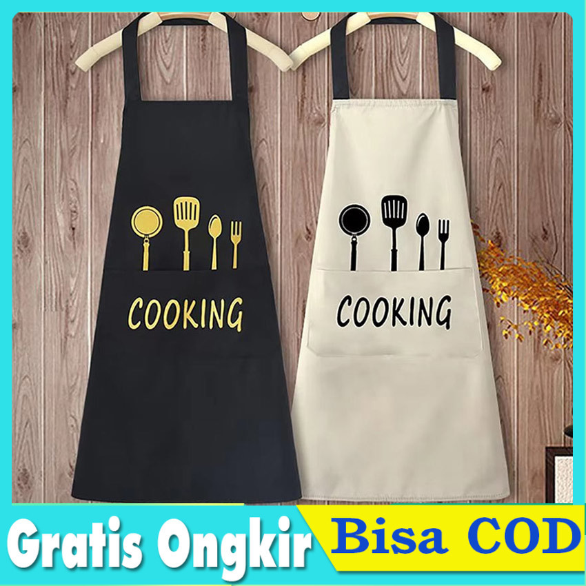 Jual Celemek Masak Apron Memasak Dapur Apron Tahan Air Dan Tahan Minyak ...