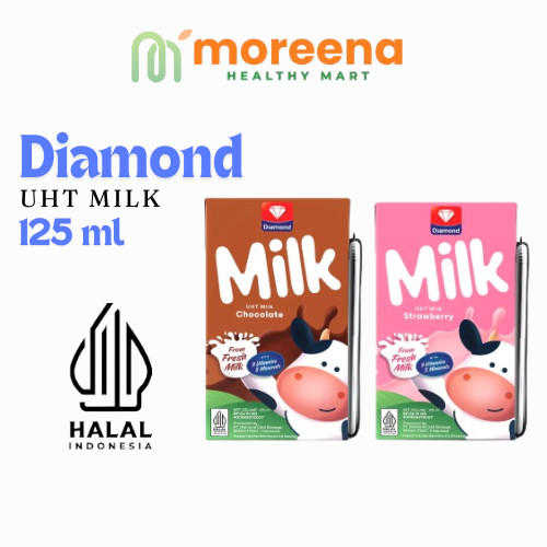 Jual DIAMOND - Susu Sapi Segar UHT Milk 125ml | Shopee Indonesia