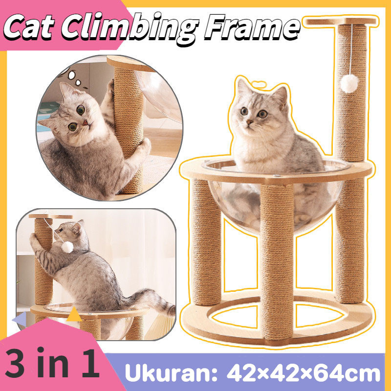 Jual Cat Clambing Frame Panjatan Rumah Kucing Garukan Kucing Cat Condo ...
