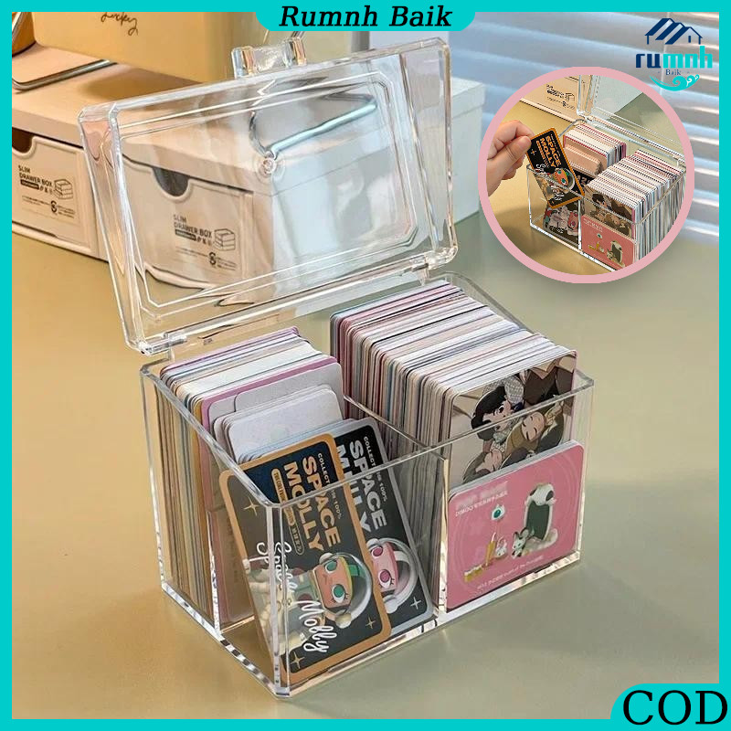 Jual Korean Acrylic transparent Storage Box Kotak Tutup Tempat ...