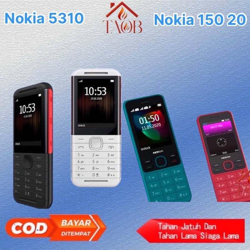 Jual TAOB hp jadul Nokia 5310 Dual SIM HP Nokia 150 2020 Ponsel Tombol ...