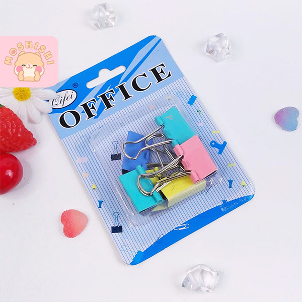 Jual Binder Clip / Paper Clip / Klip Kertas Besi (K) Warna- Warni Isi 6 ...