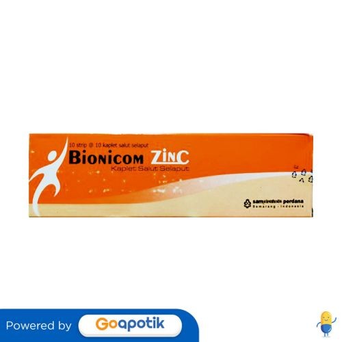 Jual Bionicom Zinc Box 100 Kaplet | Shopee Indonesia