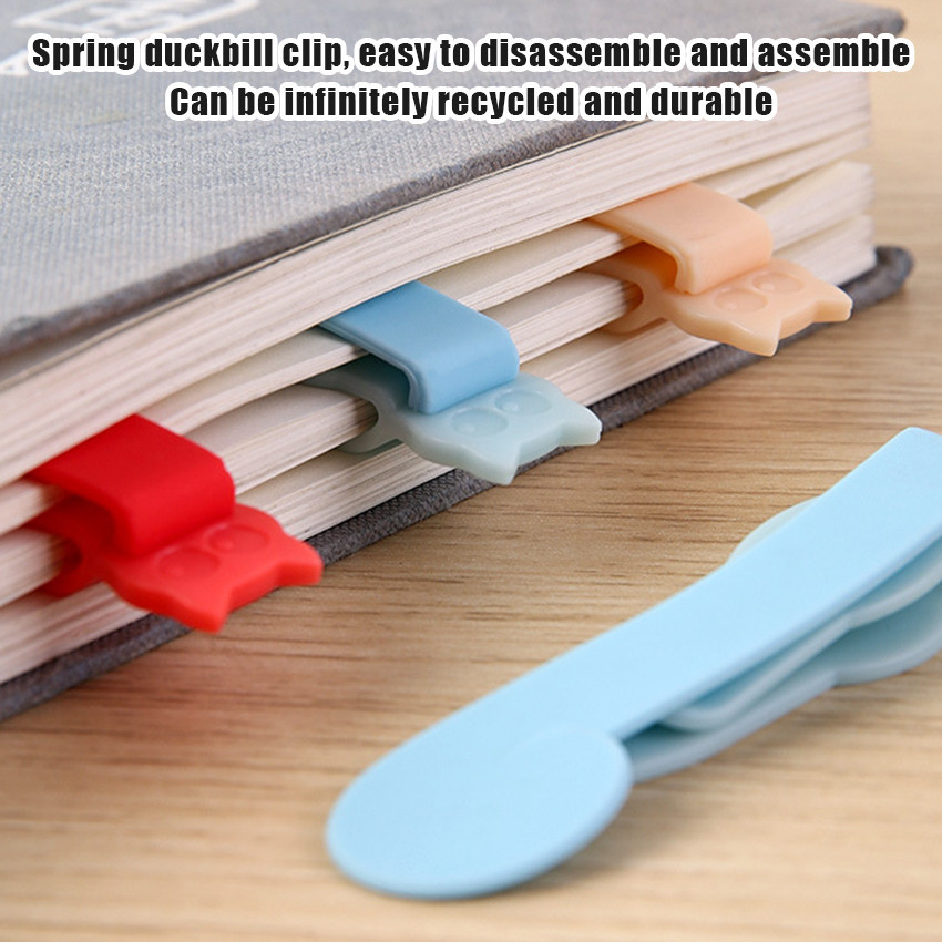 Jual Silicone Bookmark Clip Secara otomatis mengikuti Binder Divider ...
