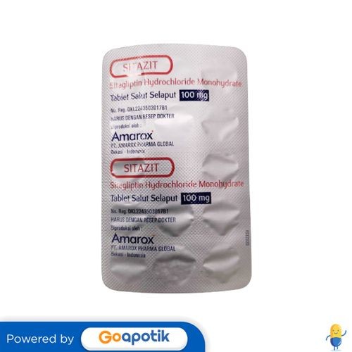 Jual Sitazit 100 Mg Strip 14 Tablet | Shopee Indonesia