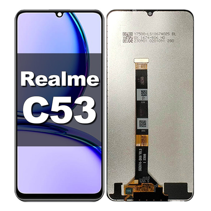 Jual LCD REALME C53 Original COD TOUCHSCREEN Fullset Crown Murah ...