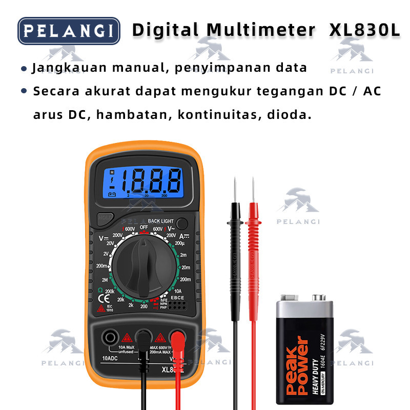 Jual Mini Digital Multimeter AC/DC Voltage Tester - XL830L A199 XL830L ...