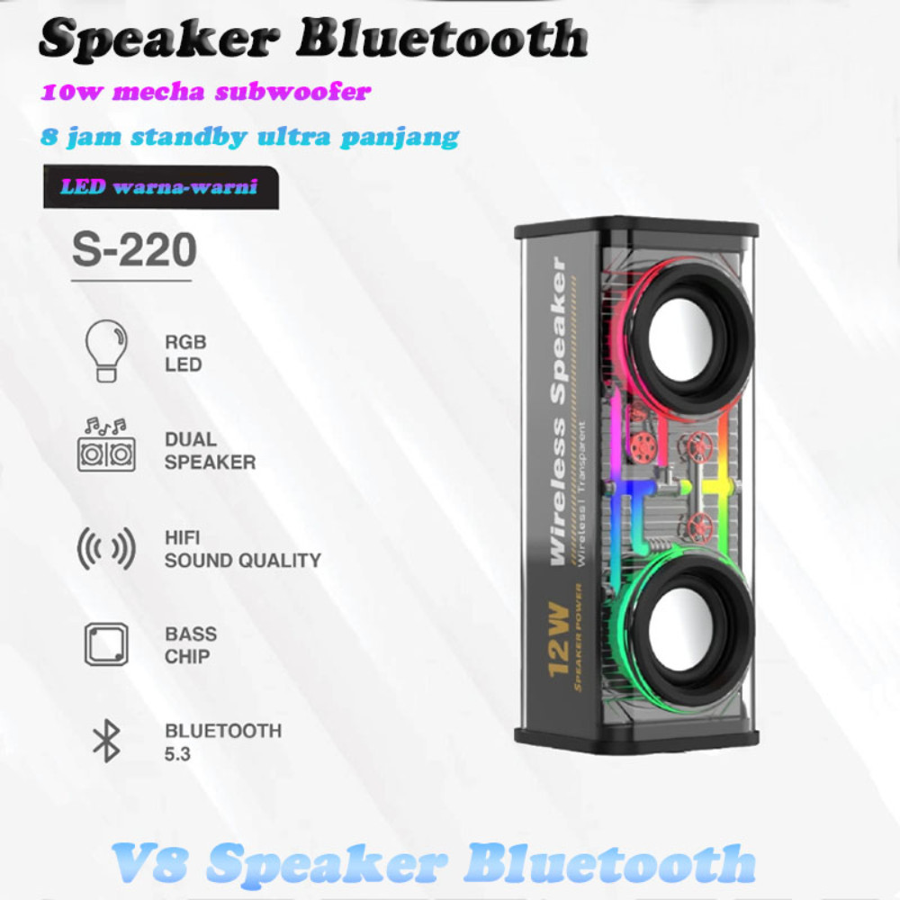 Jual Portable V8 Boombox Wireless Stereo surround Bluetooth Speakers ...