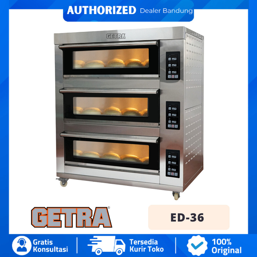 Jual GETRA ED 36 ED-36 OVEN ROTI LISTRIK 3 DECK 6 TRAY ELECTRIC BAKING ...