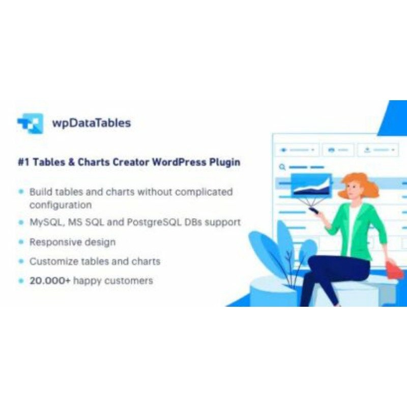 Jual WpDataTables+ Addons Tables Charts - Wordpress Plugin | Shopee Indonesia