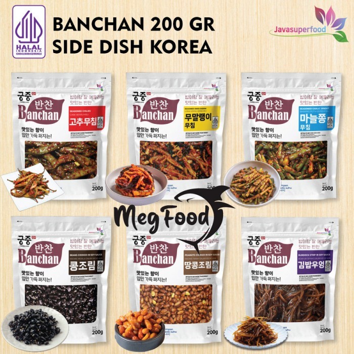 Jual Banchan Side Dish Korean Food 200 Gram | Chillies | Dried Radish ...