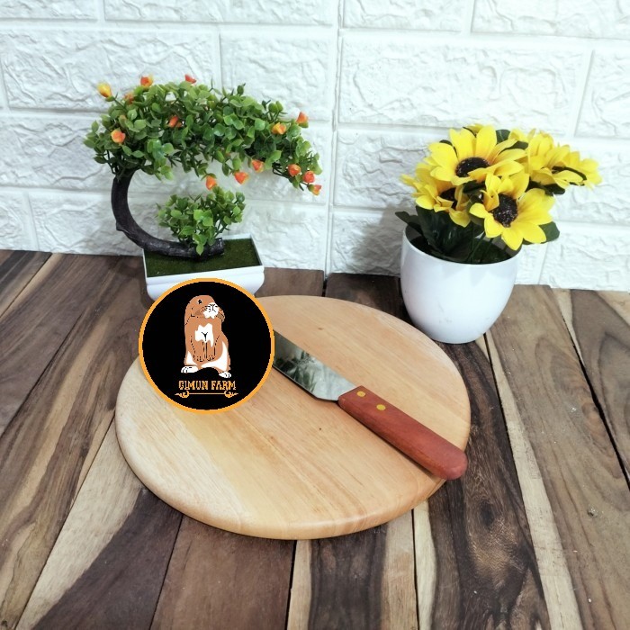 Jual TALENAN KAYU BULAT PAPAN BULAT ALAS FOTO PROPERTI FOTO Telenan ...