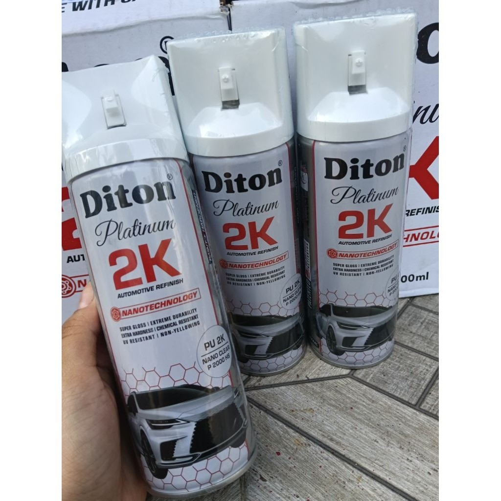 Jual cat semprot pilok pylox Diton platinum 2K nano clear p 2000 hs ...